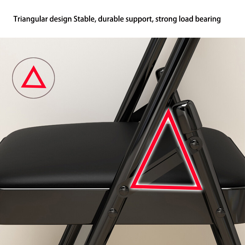 【No installation】 Foldable Chair With Cushion Negotiation Chair ...