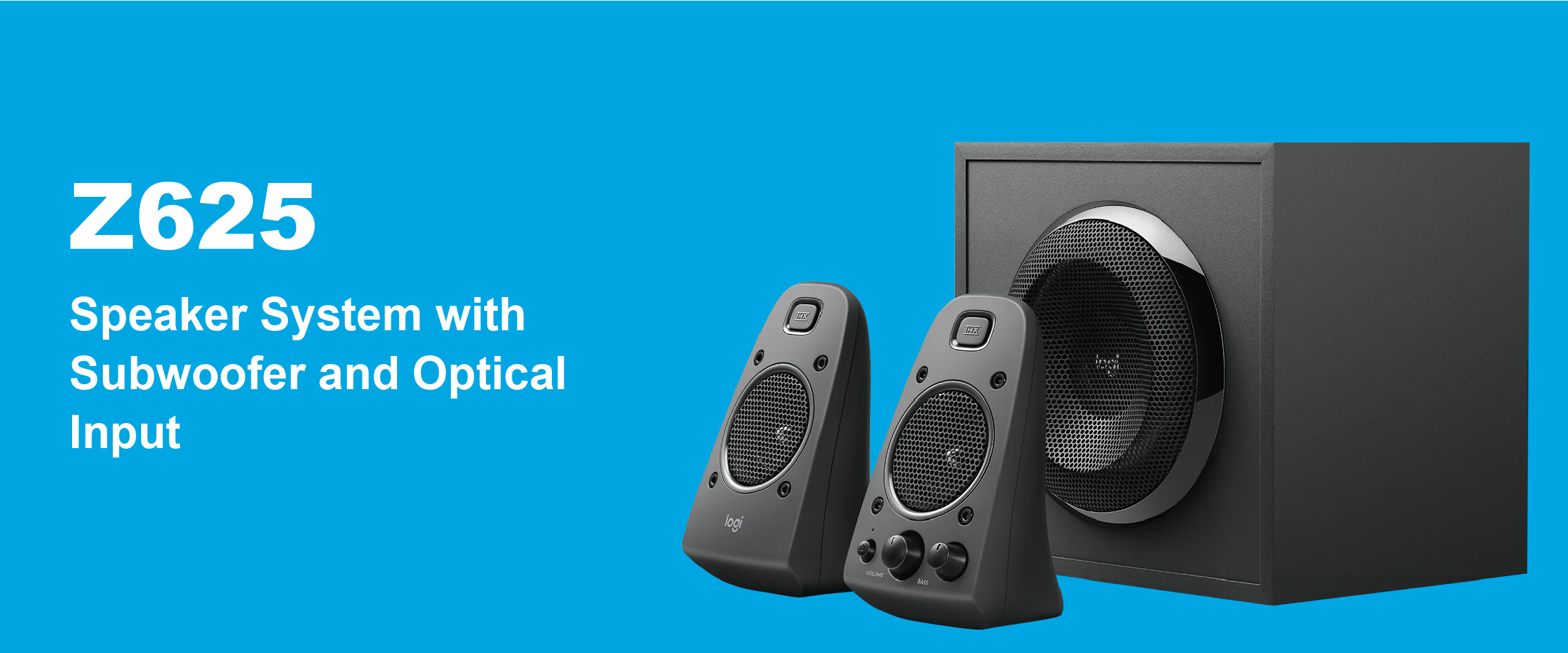 [New Arrival] LOGITECH Z625 Speaker System with Subwoofer, 400W, 2.1 ...