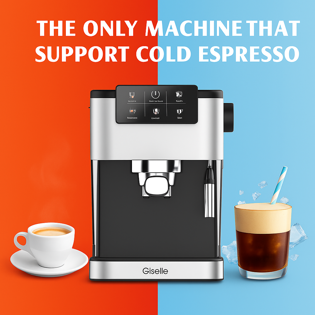 Giselle 51mm LED 20Bar Digital Professional Espresso Coffee Maker with ...