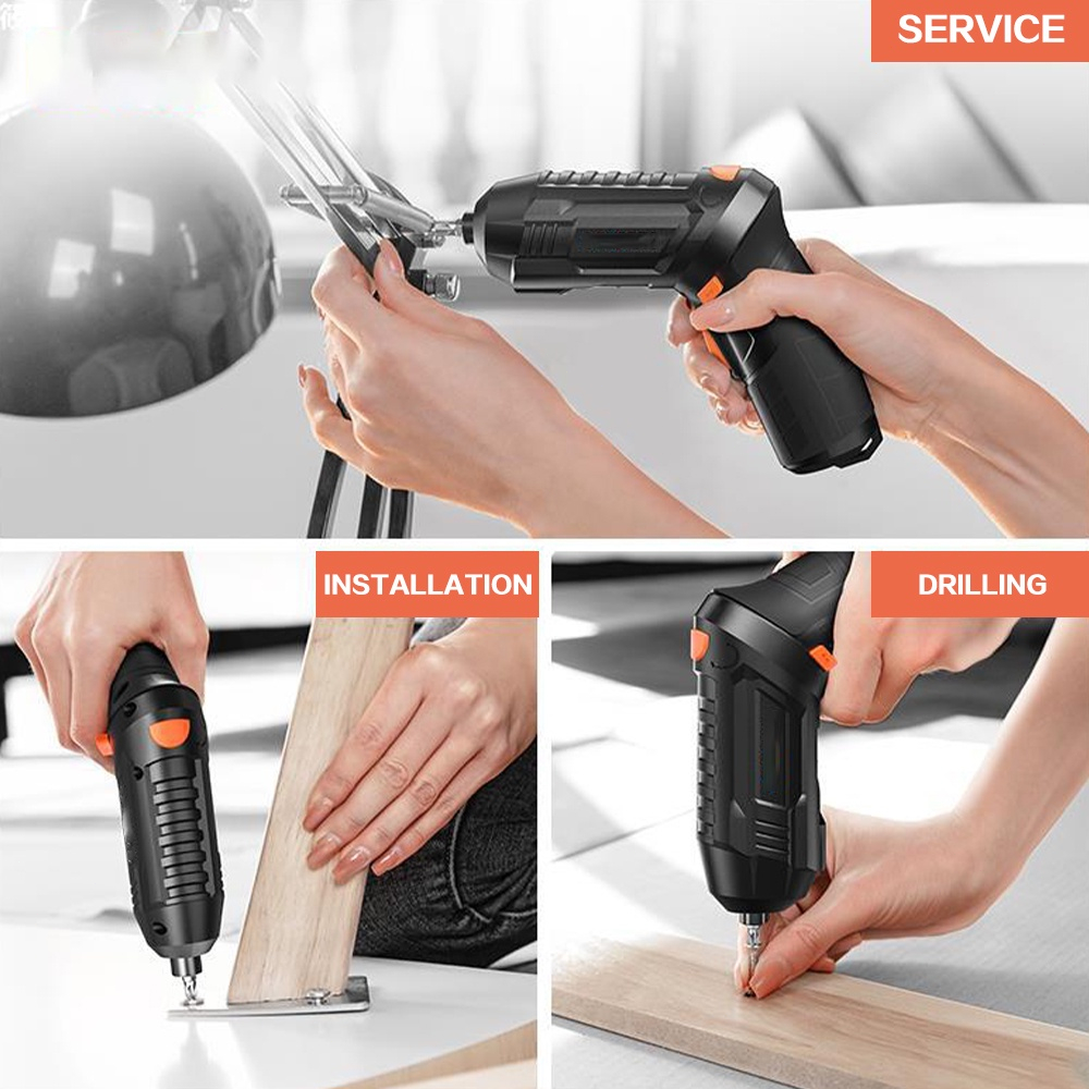 47pcs Electric Screwdriver Cordless Rechargeable Repair Tools Screw