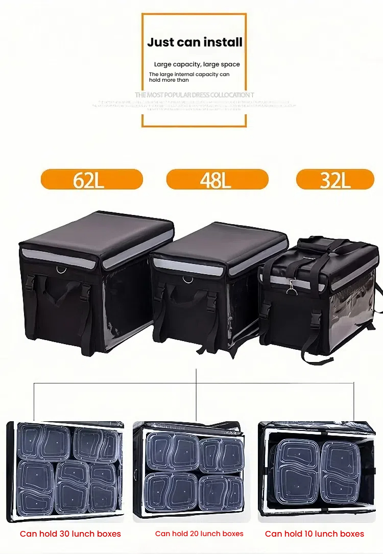 Motorcycle Food Delivery Bag 32L/48L/62L Beg Foodpanda Beg Food ...