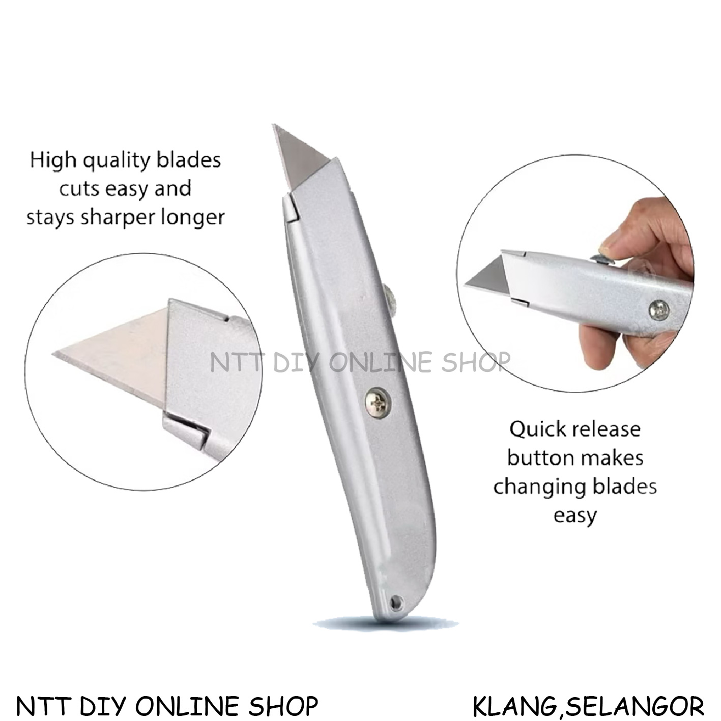 NTT DIY Heavy Duty Utility Knife SK5 Sharp Cutter Knife [ Ready Stock ...