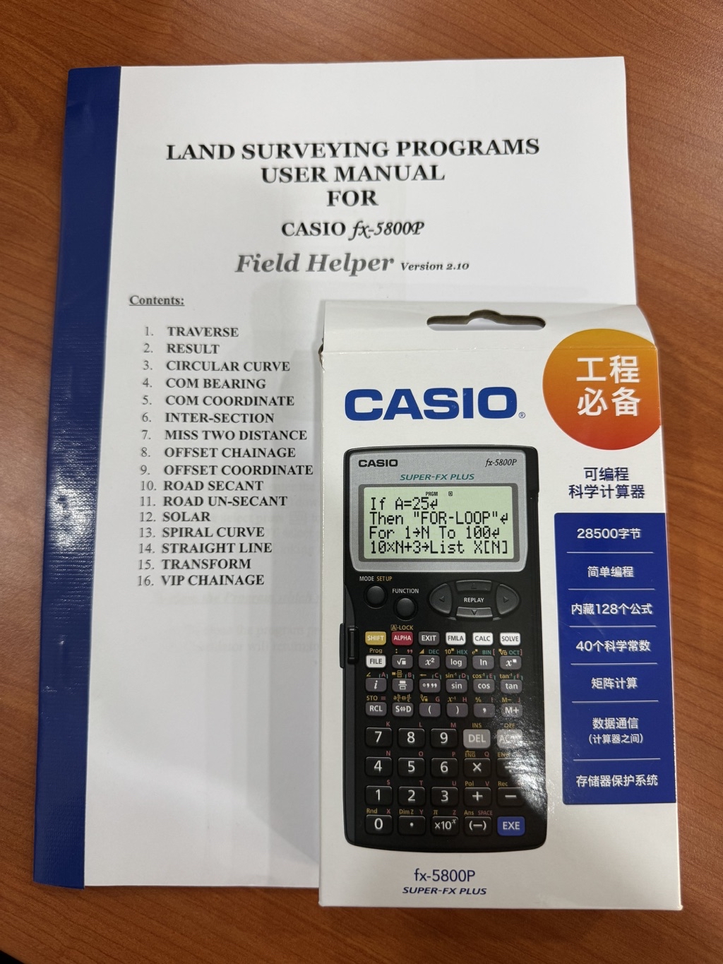 CASIO SURVEYOR CALCULATOR FX5800-P with Survey Program | Shopee Malaysia