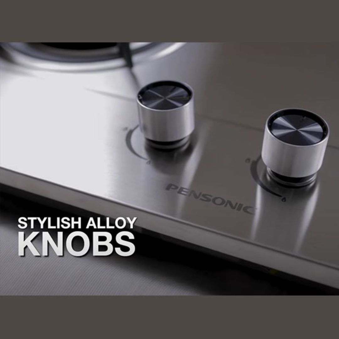 PENSONIC Dapur gas Stainless Steel 2 Burner Built-In Hob PGH-622S ...