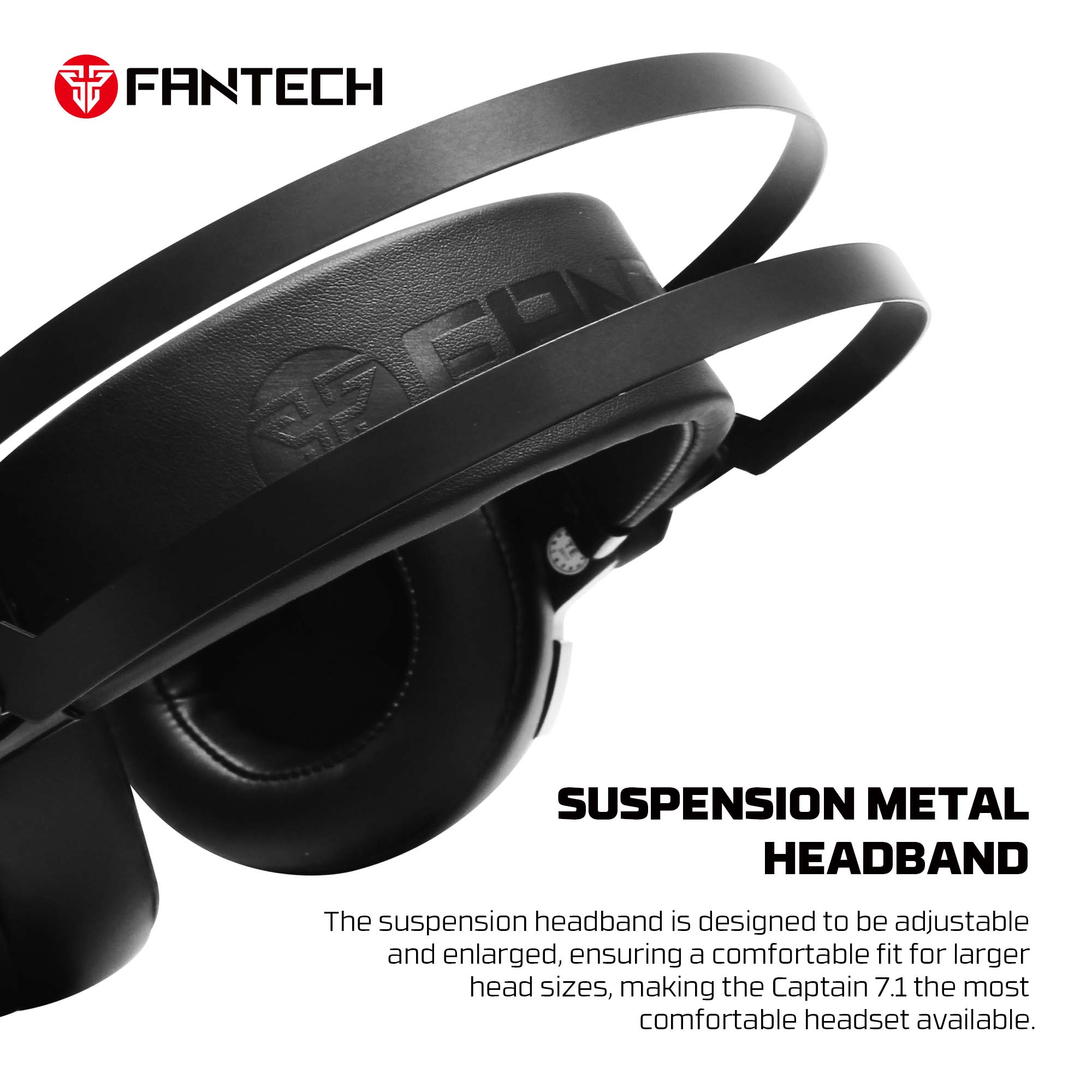 FANTECH HG11 Pro Vibration Virtual 7.1 Surround Sound Gaming Headset ...