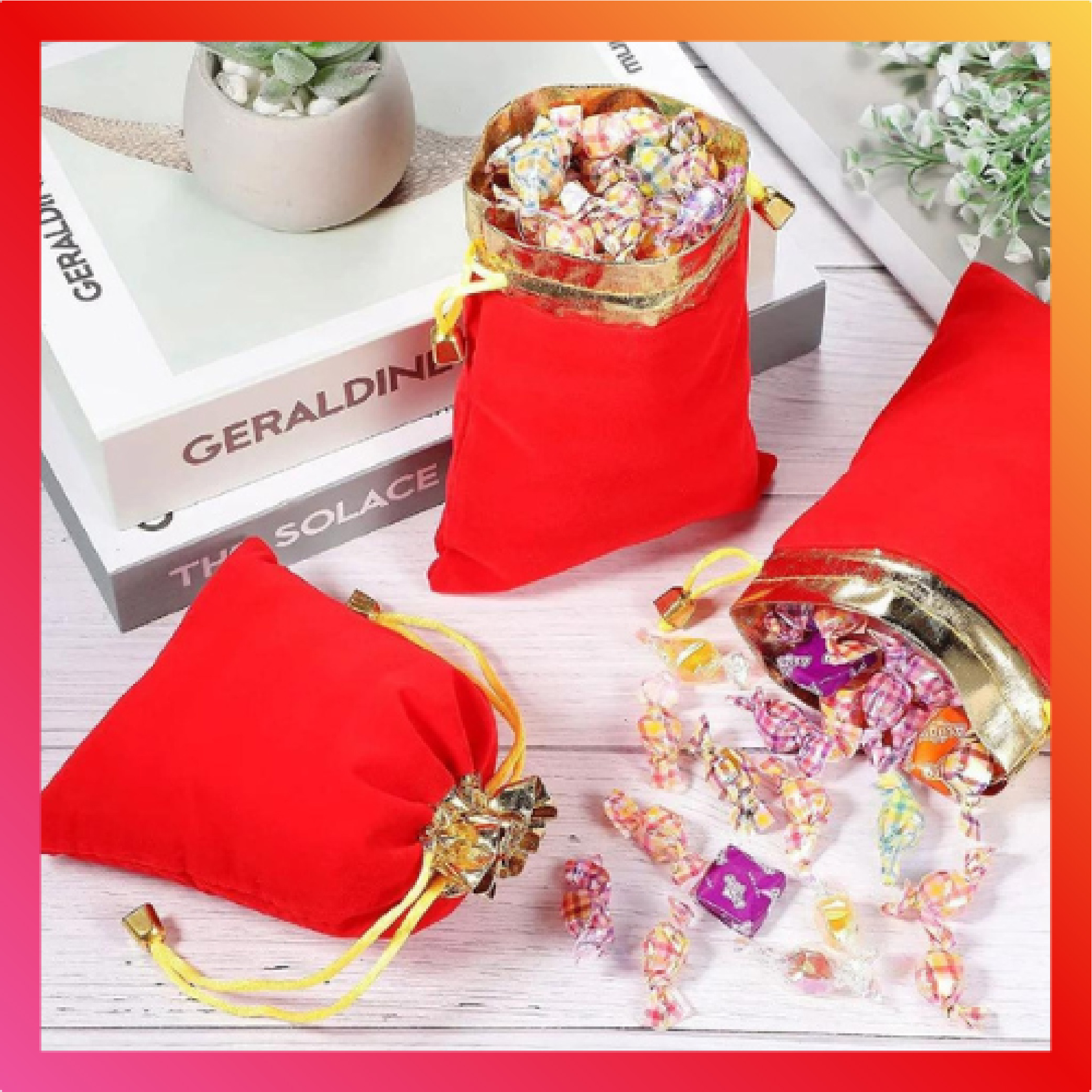 SEPUPU 1PC Velvet Beg Uncang Doorgift Beg Kecik Organza Pouch Mini ...