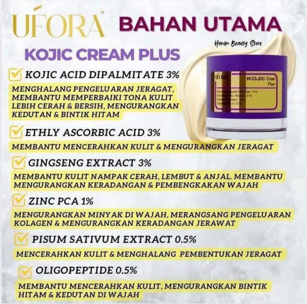 UFORA COMBO 2IN1(HYA GLOW+KOJIC PLUS) | Shopee Malaysia