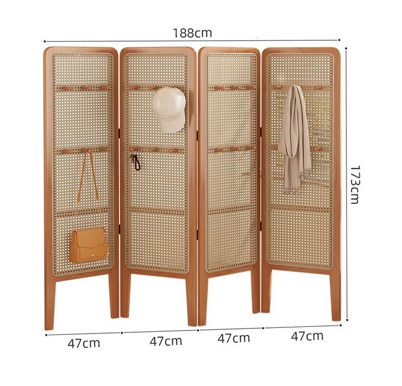 Divider room rattan partition screen home folding partition screen ...