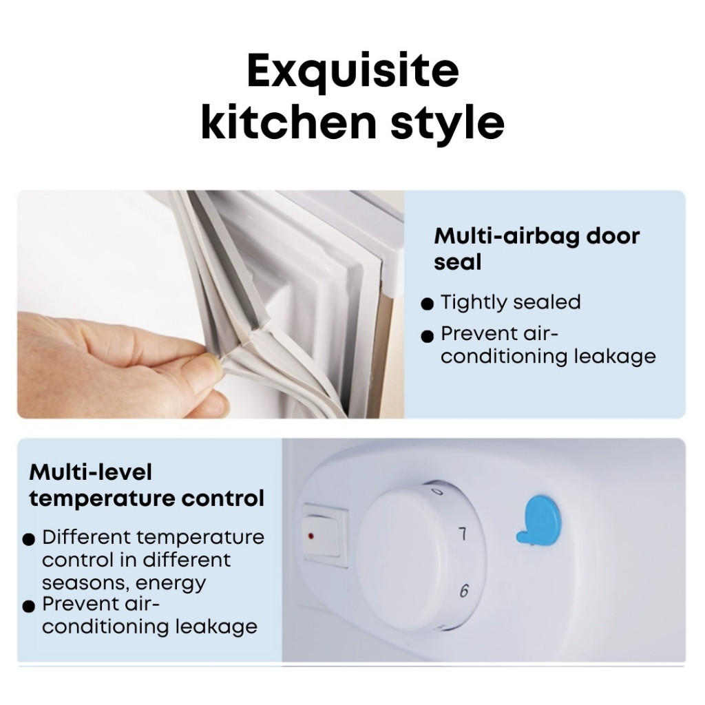 [1 Year Warranty] 120L 2 Door Mini Refrigerator Freezer Chiller Food ...