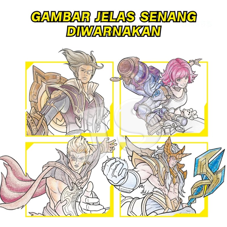 BUKU MEWARNA MOBILE LEGENDS BANG BANG: BUKU 1-2 | BUKU MEWARNA - 2025 ...