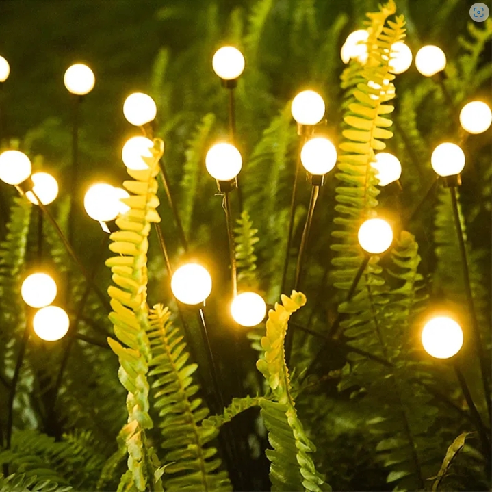 12LED Solar Firefly Lights Outdoor Waterproof Led Garden Lawn Lamp ...