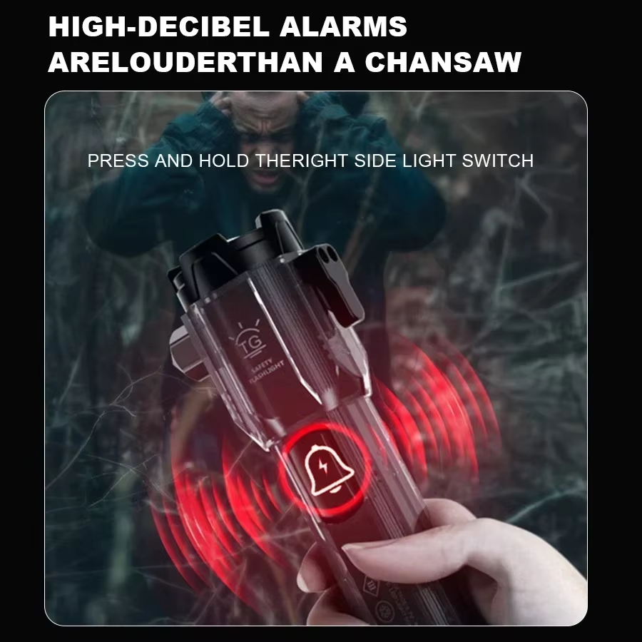 Multifunction LED Dual Light Source Flashlight Built-in 3800mAh Battery ...