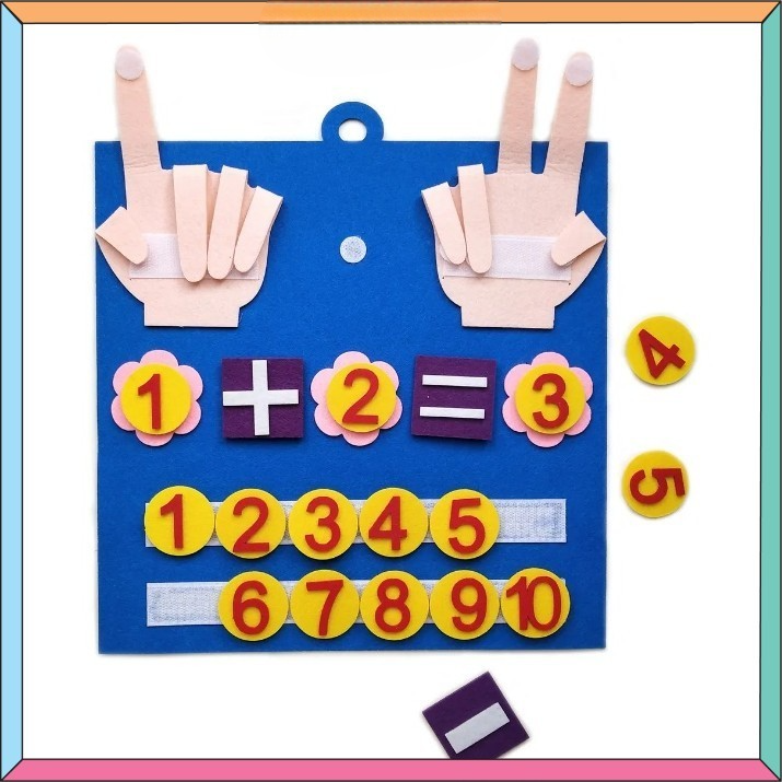 Kids Felt Board Hand Finger Numbers - Interactive Counting and ...