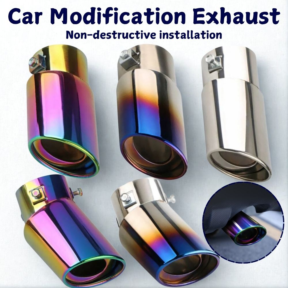 Exhaust tip titanium blue plug and play tail pipe axia myvi alza wira ...