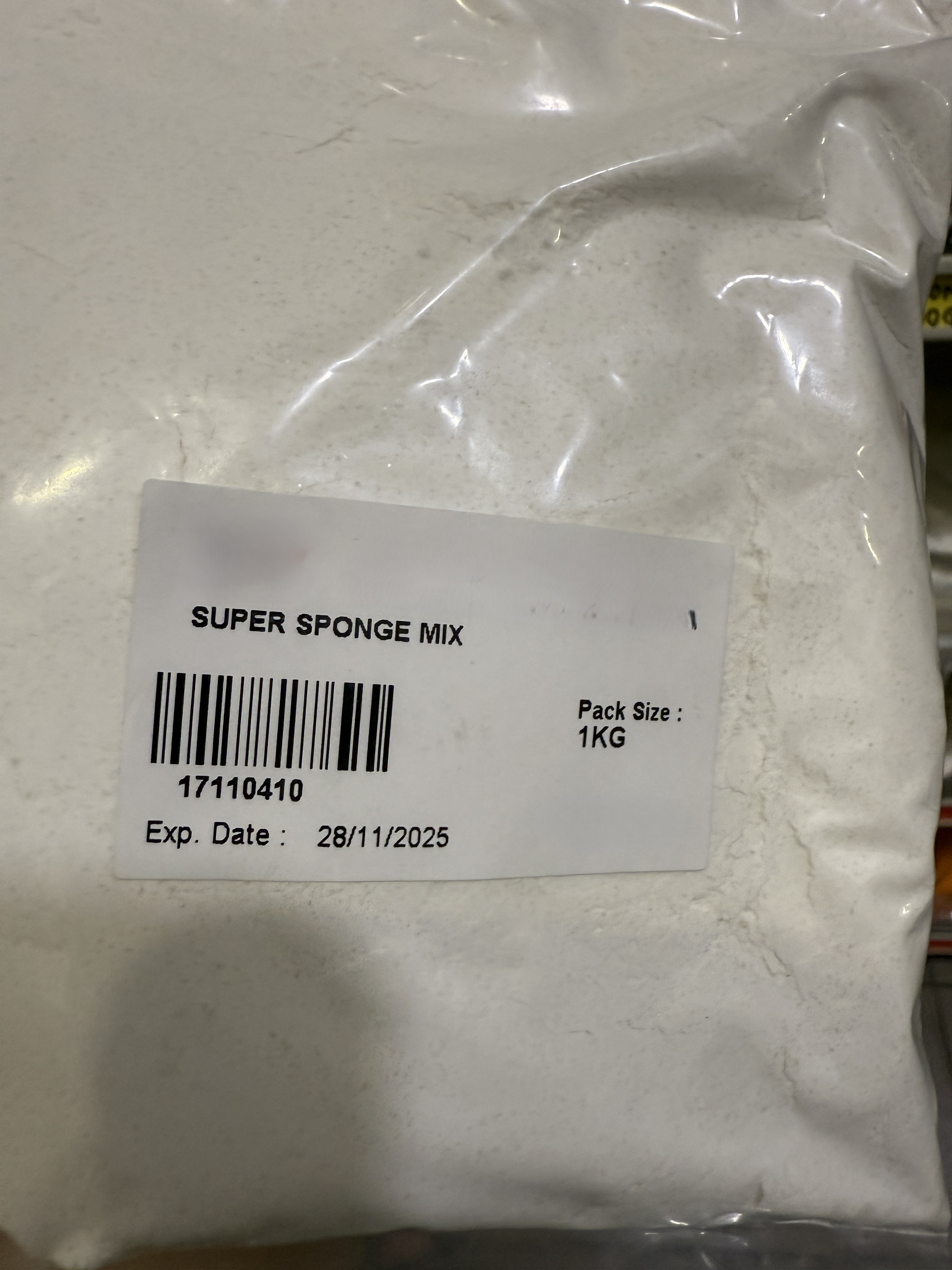 CHOCOLATE SPONGE MIX /SPONGE CAKE MIX LOW SUGAR / SUPER SPONGE MIX, 1KG ...