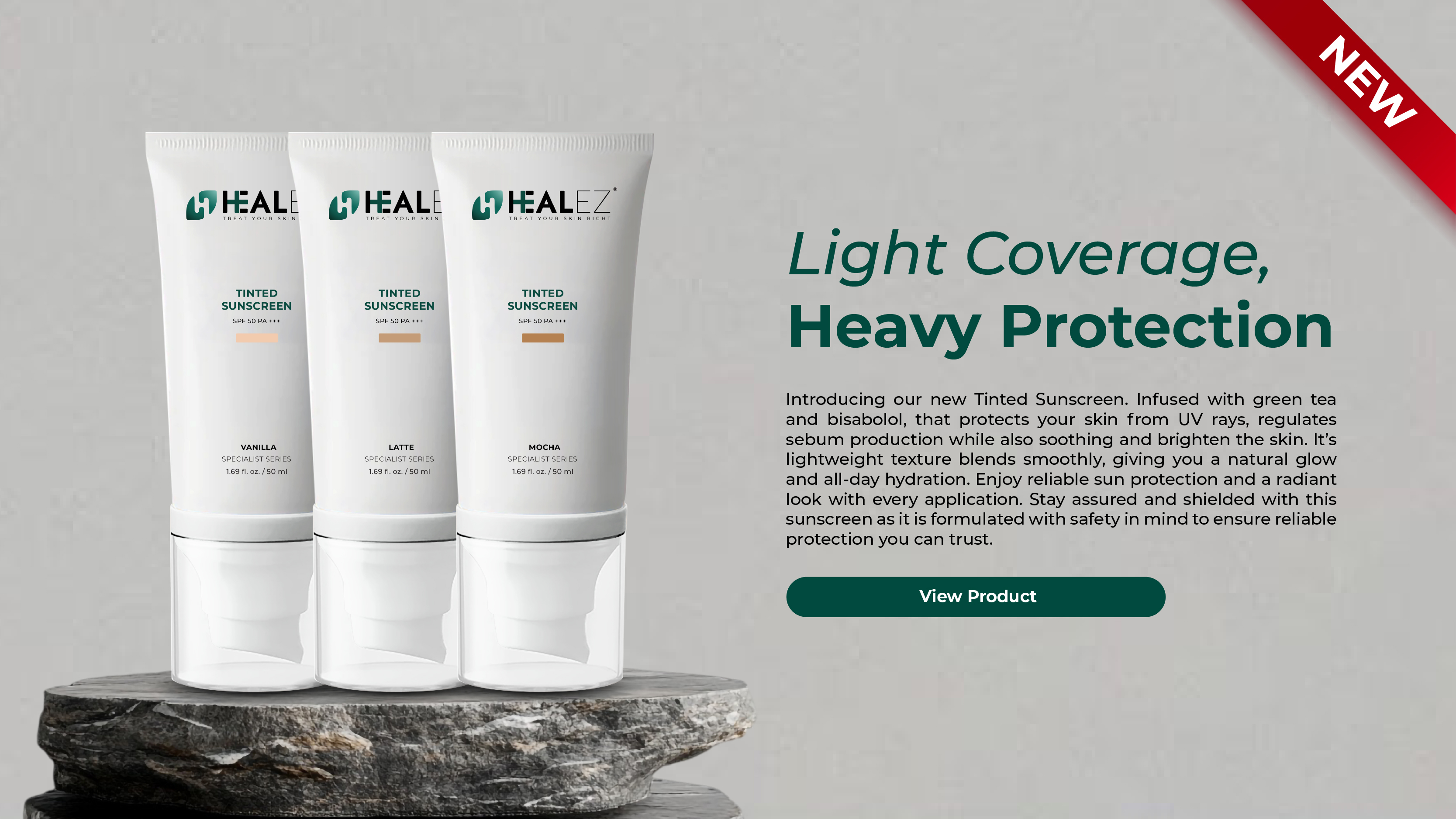 [NEW] HEALEZ Tinted Sunscreen SPF 50PA +++ - Variant Size | Shopee Malaysia