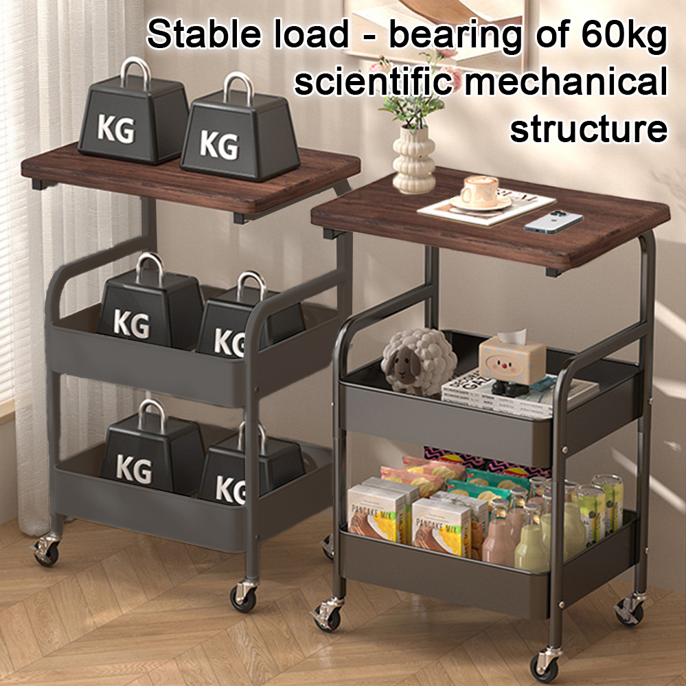 Bedside Table Muji With Wheels Bedroom Storage Trolley Nordic Heavy ...
