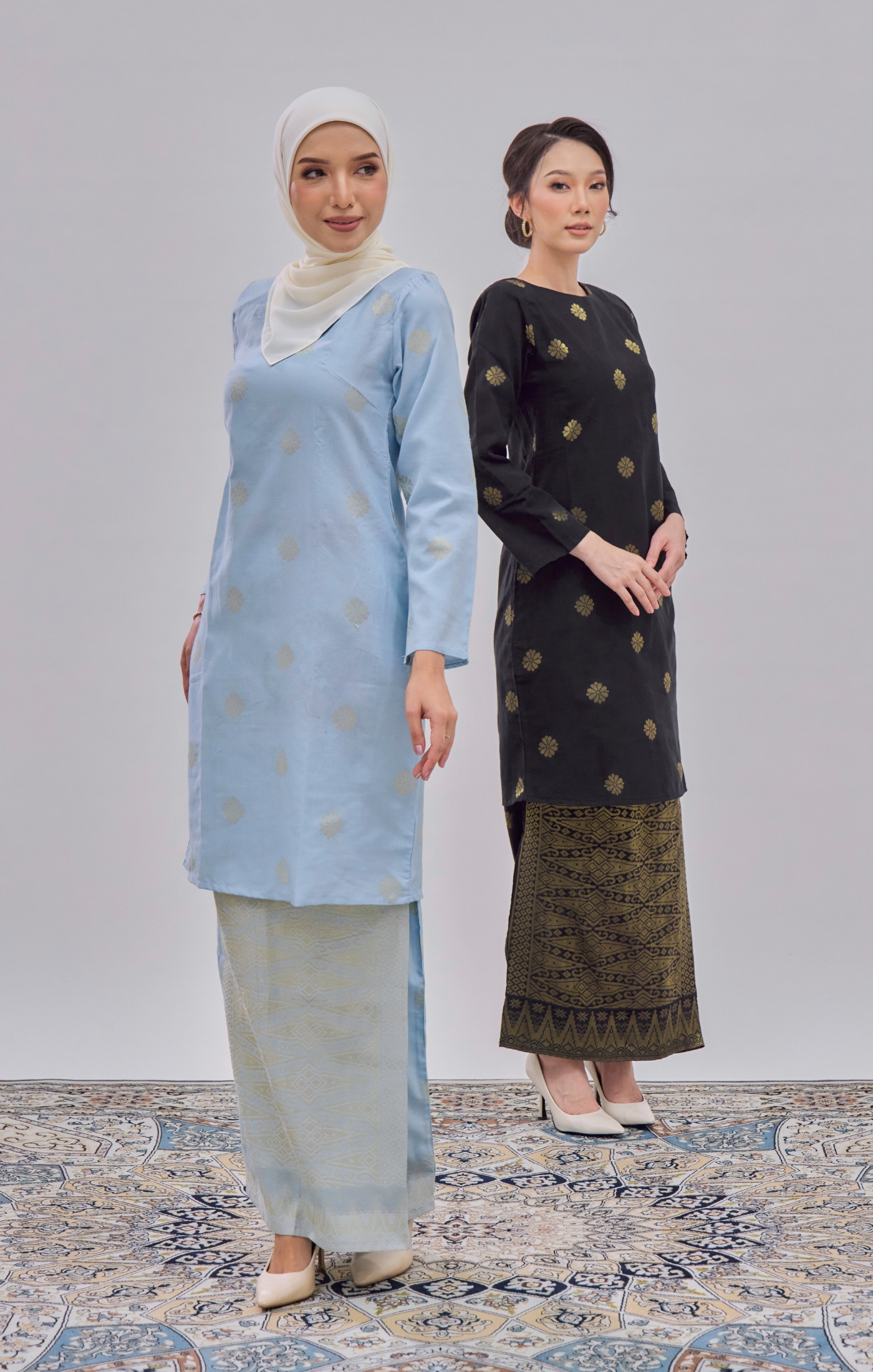 CARLANISA Ardina Kurung Moden Songket Bunga Tabur Muslim Fashion Murah ...