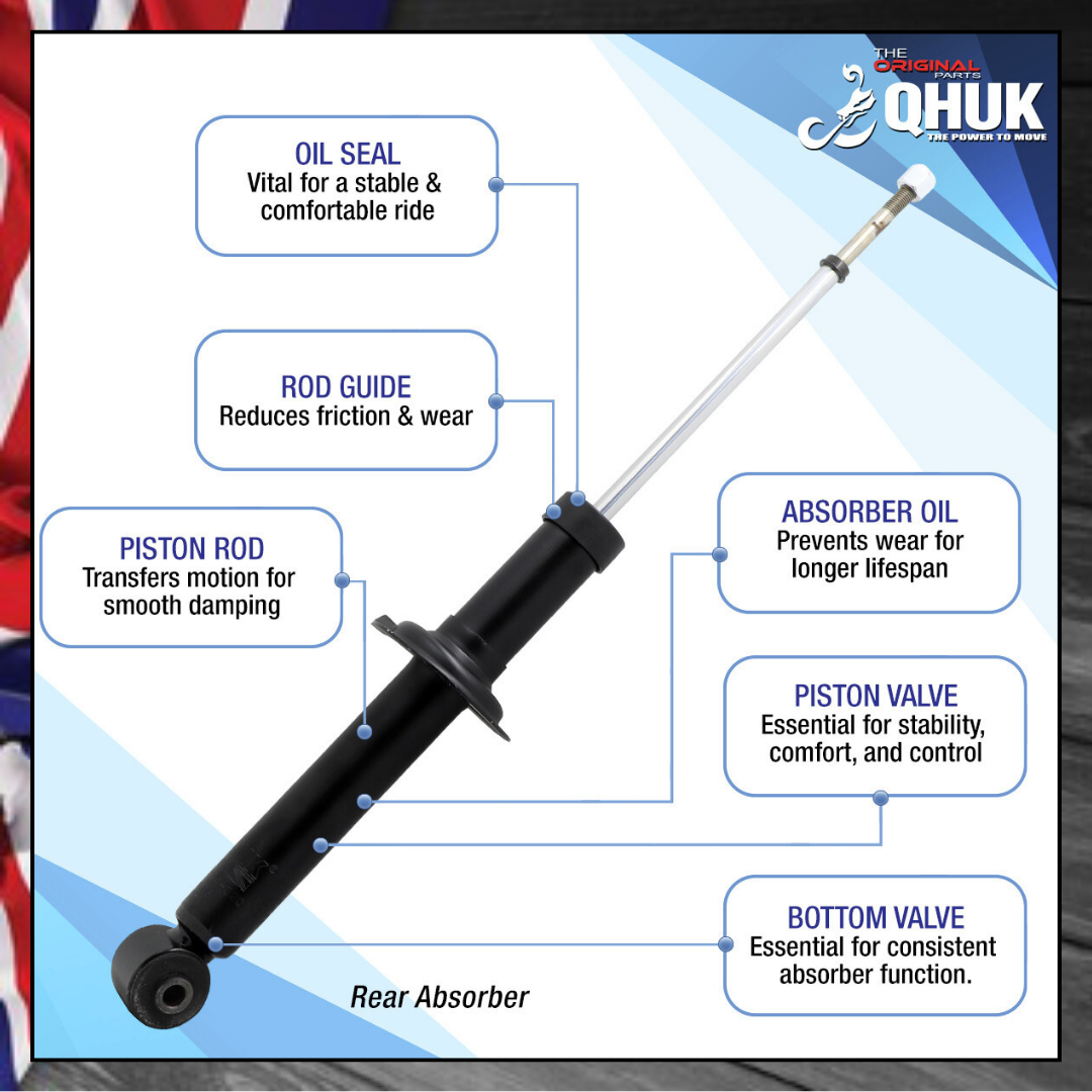 QHUK ORIGINAL -NISSAN MURANO Z50 Shock Absorber FRONT & REAR /DEPAN ...