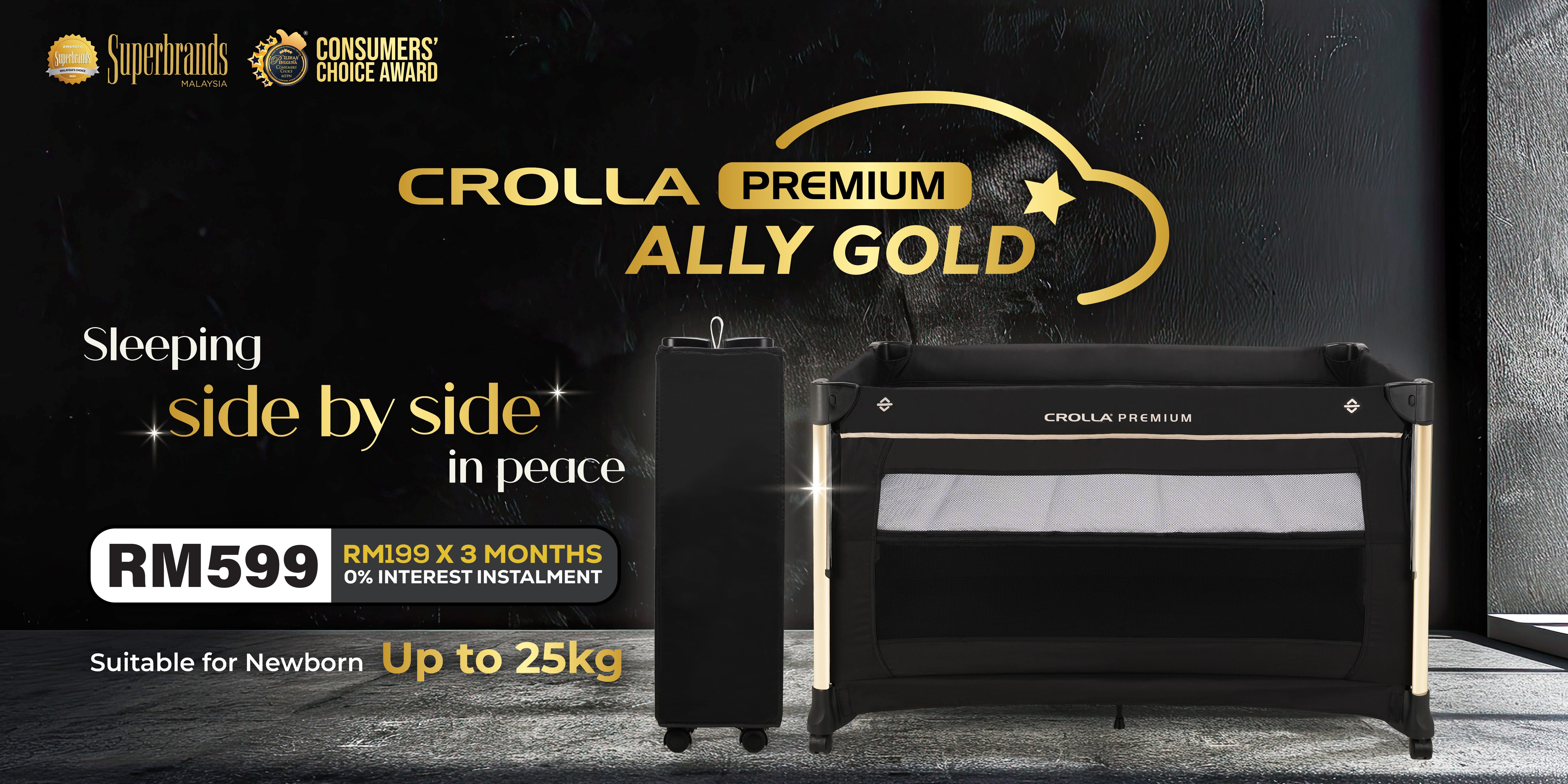 Crolla Premium - Ally Gold (Travel Friendly Playpen) | Shopee Malaysia