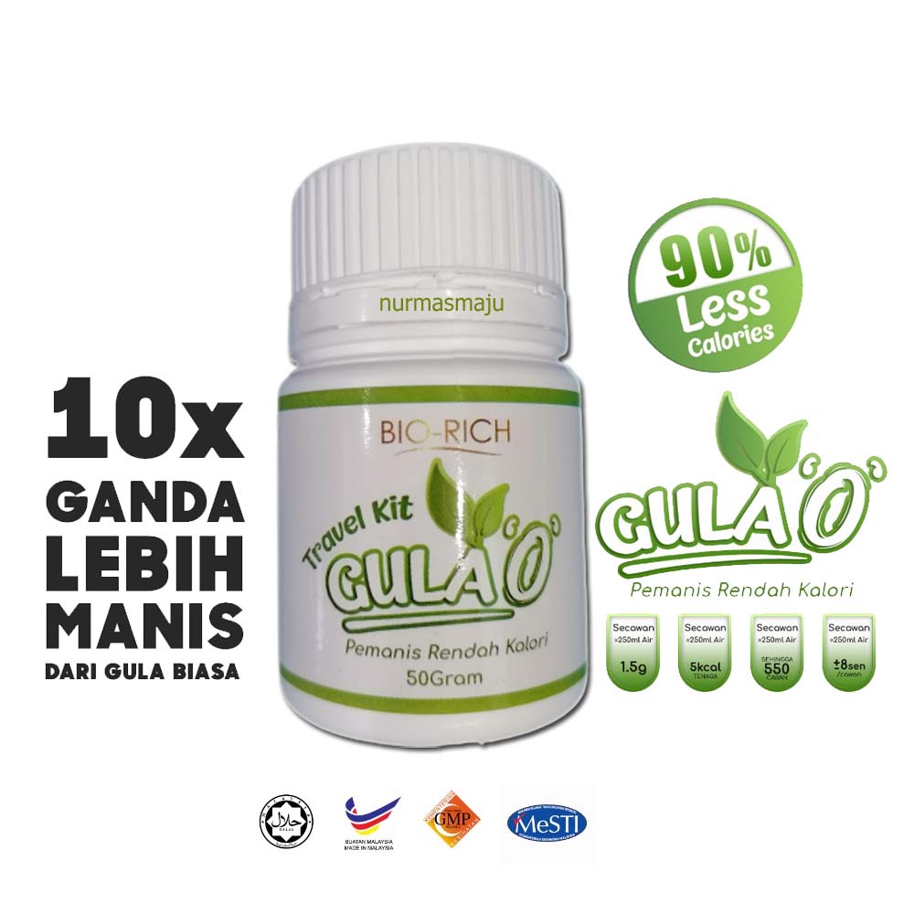 Gula O BIORICH Gula O Spray Biorich 60ml pemanis rendah kalori Zero ...