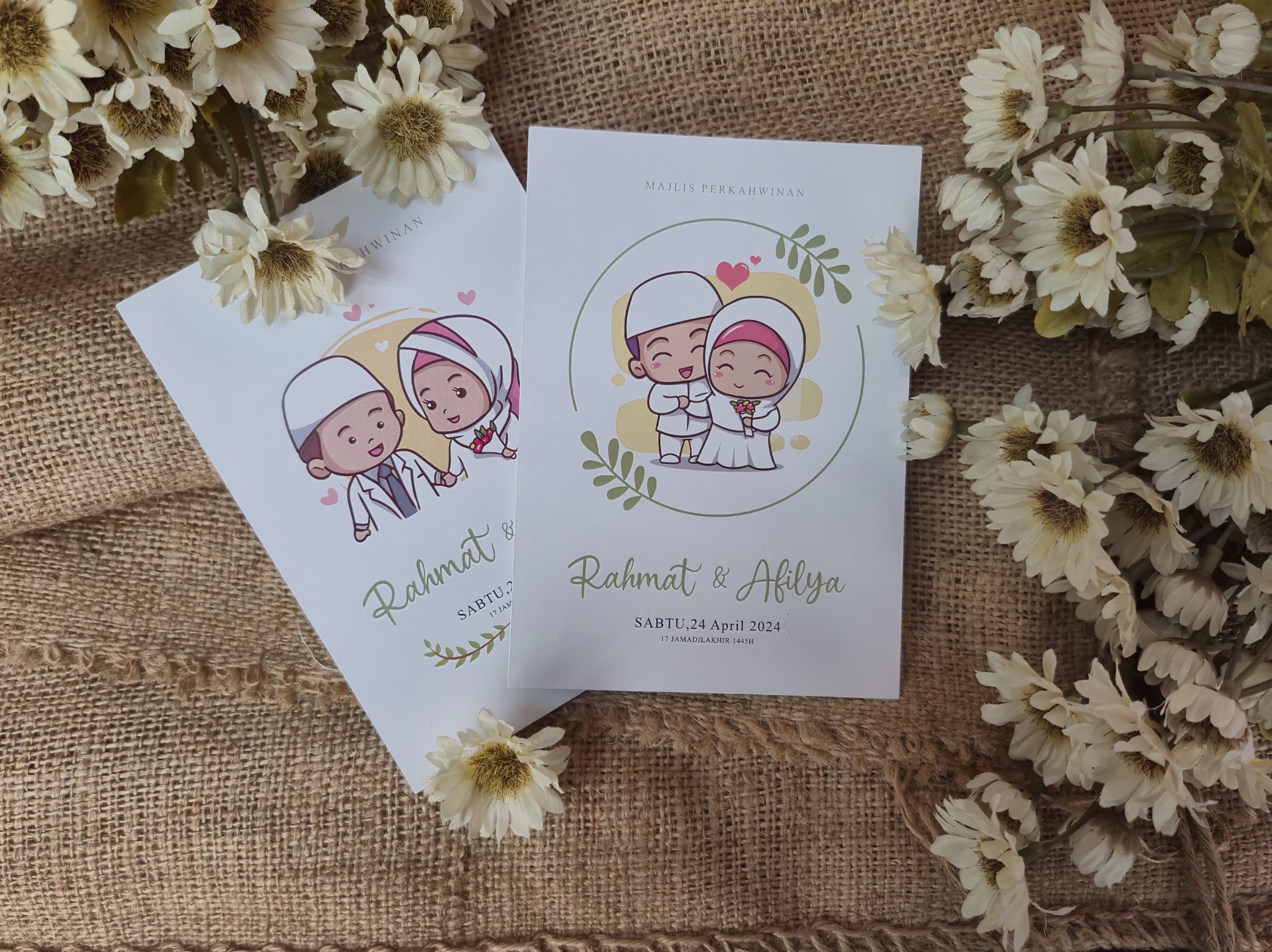 Cinta QQ Kad Kahwin/Wedding Kad/Kartu/Sticker/Gift Box/Thank you Card ...