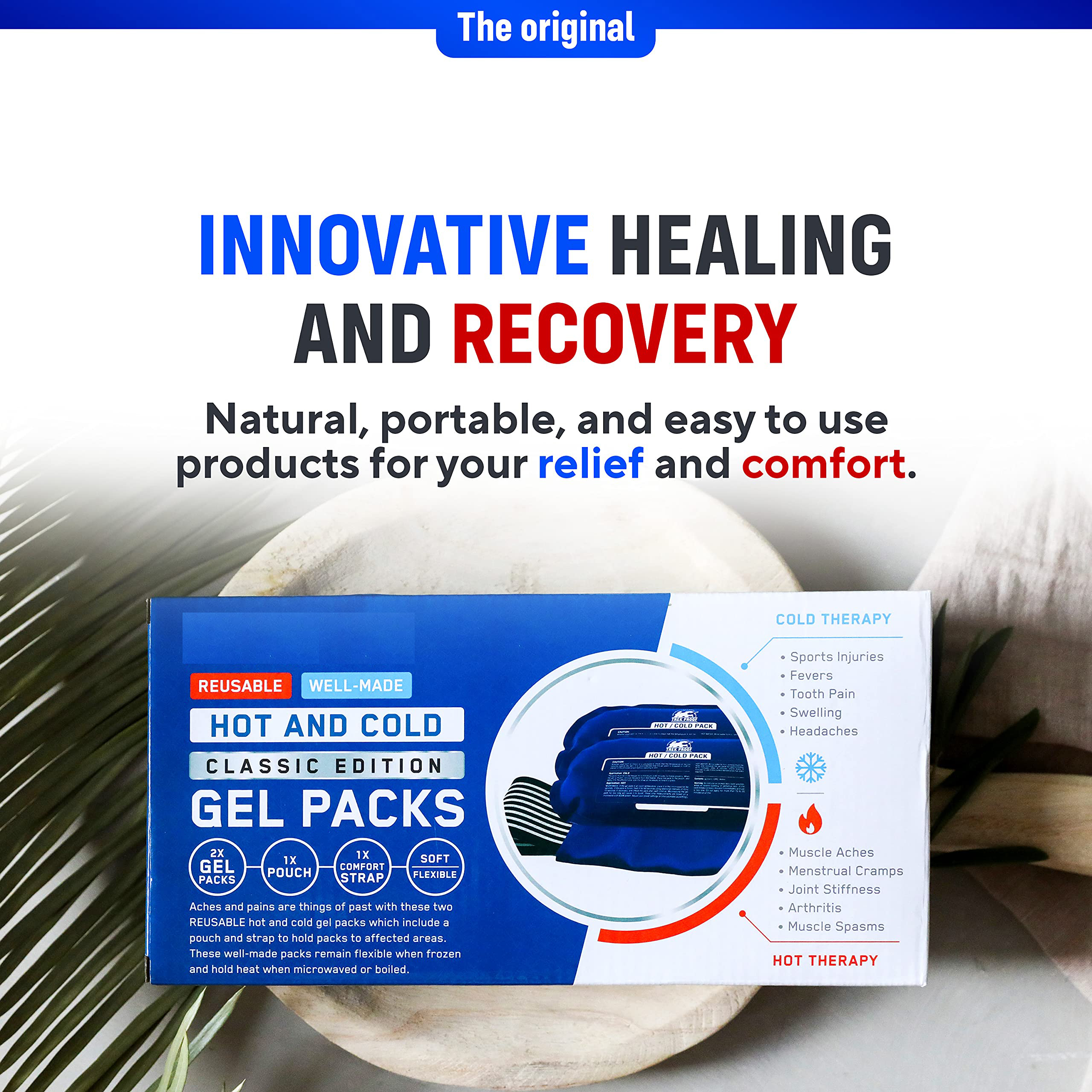Diskon Besar! Cold /Hot Packs(2 Ice Packs) With 1 Adjustable Wrap ...