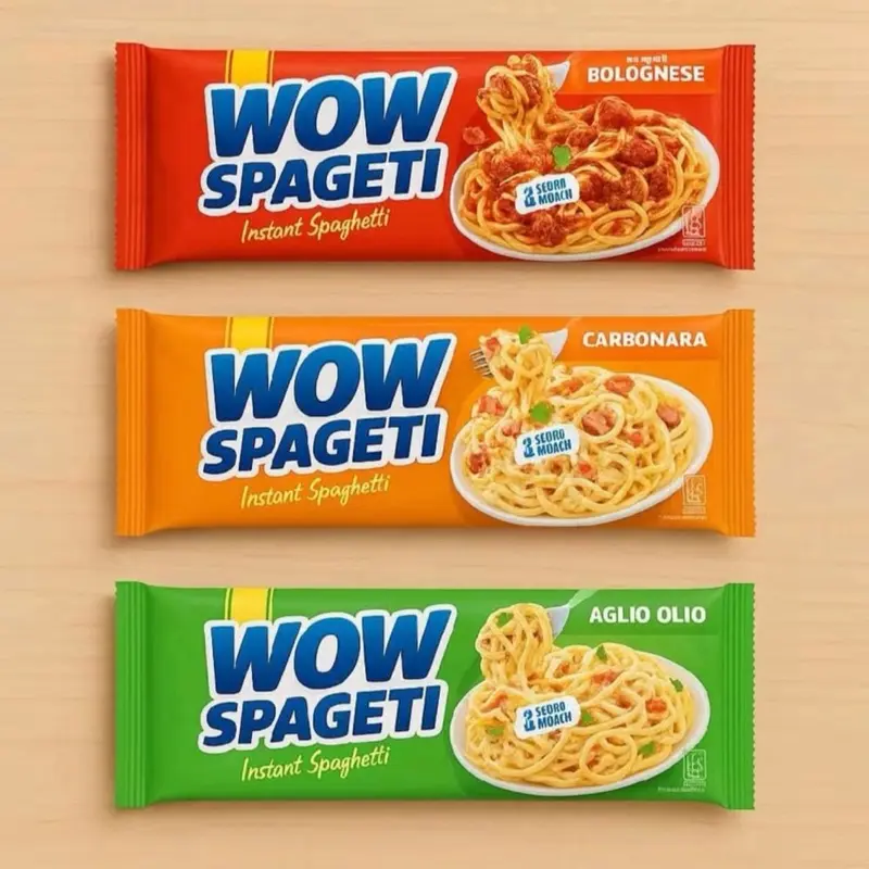 WOW SPAGHETTI VIRAL CREAMY CARBONARA/SPICY GARLIC/MEATY BOLOGNESE ...