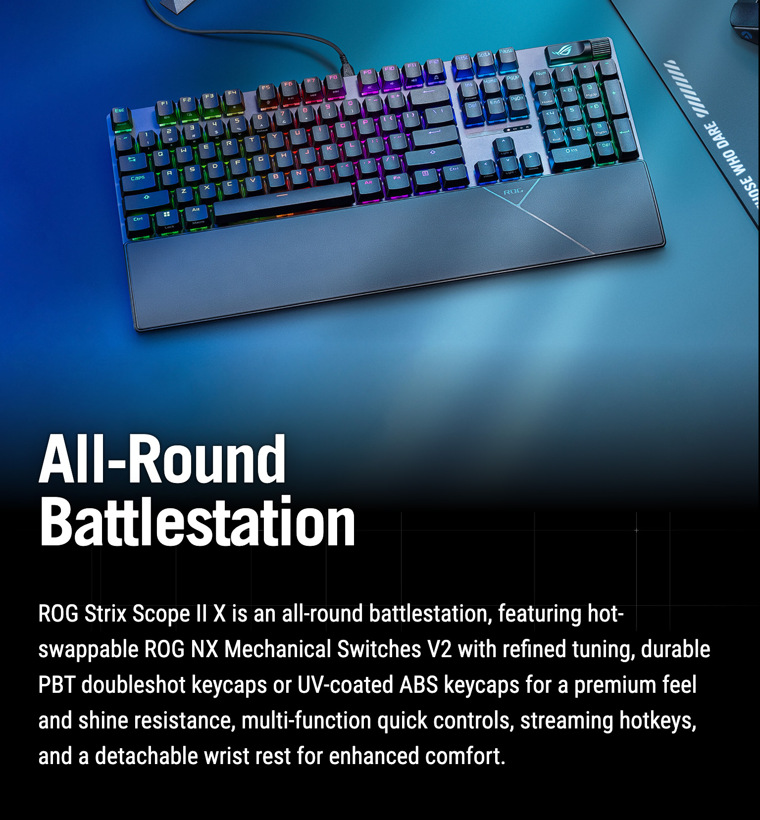 ASUS ROG Strix Scope II X Mechanical Gaming Keyboard with ROG NX V2 ...