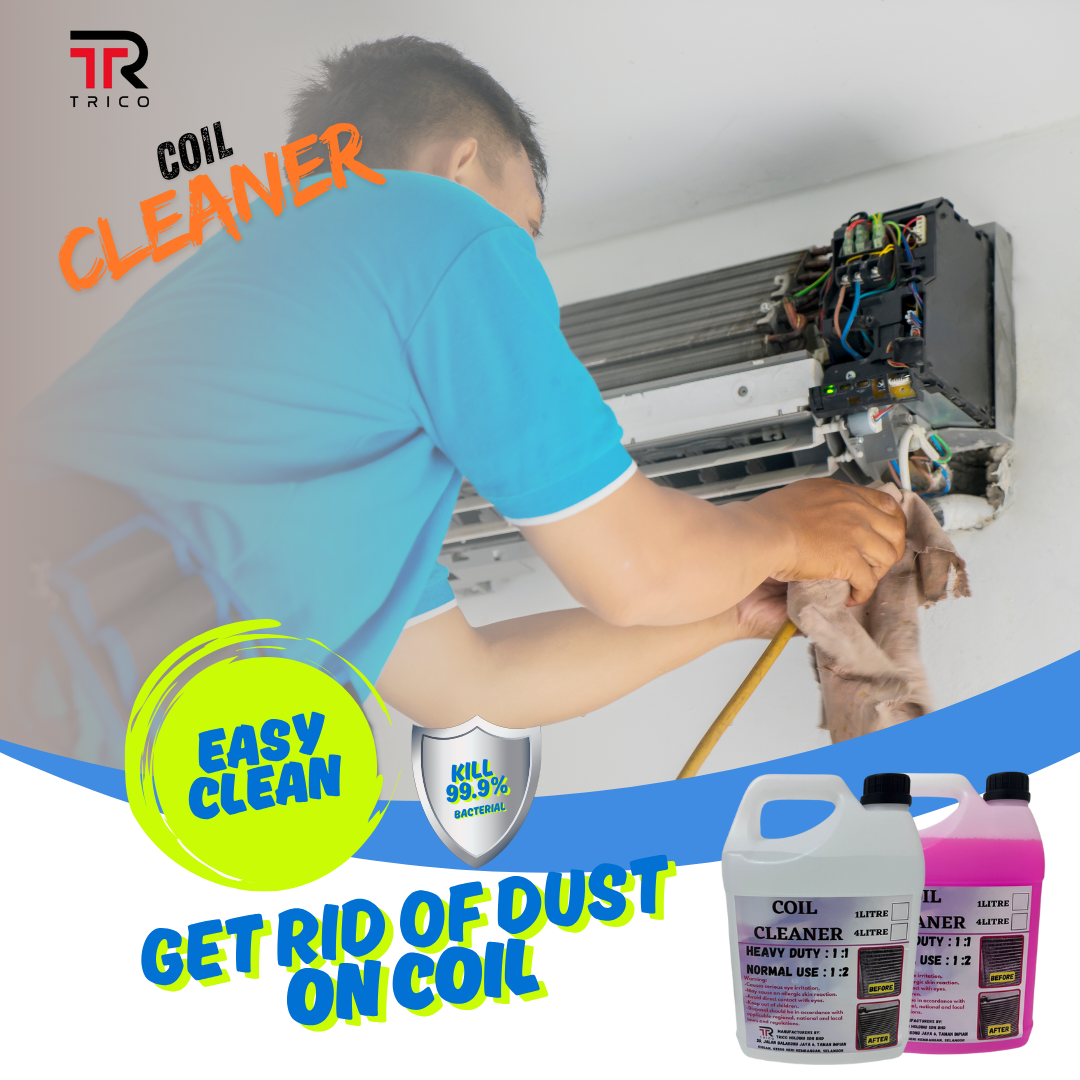 Air Cond Coil Cleaner Aircond Chemical 4KG Air Super Strong 100% Pencuci Hawa Dingin acidic ...