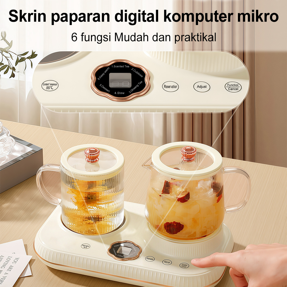 Simmo Dual Cup Health Pot Multifunctional Health Pot 400+600ml ...