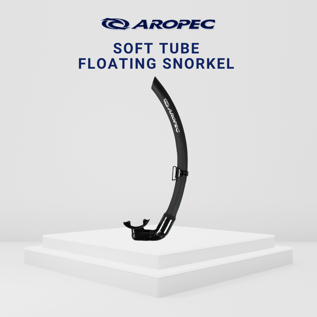 AROPEC Soft Tube Floating Snorkel for Freedive Free Dive Free Diving ...