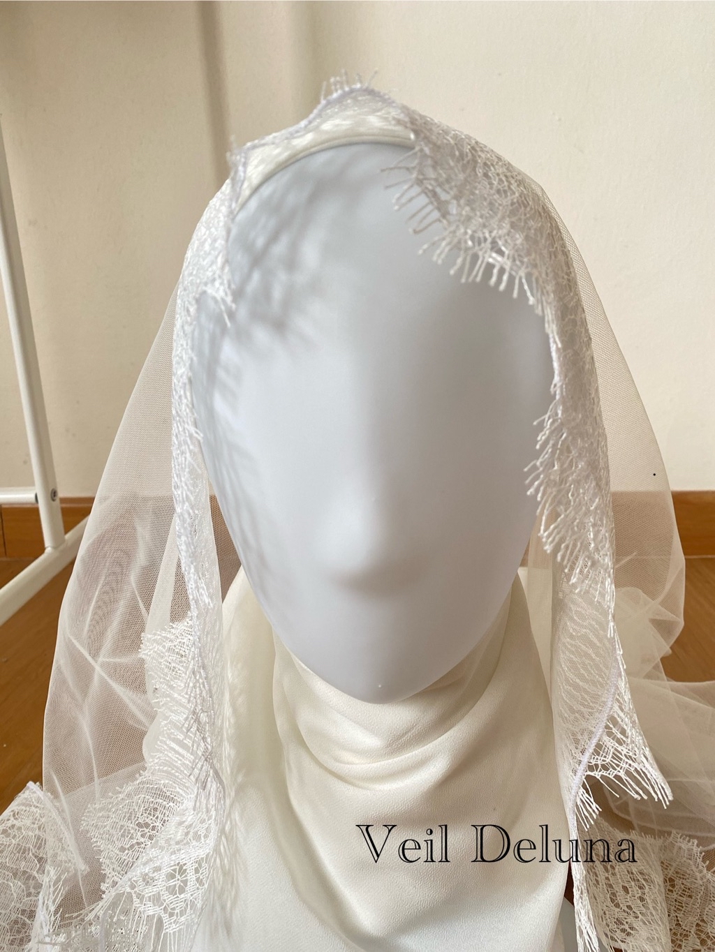 Veil Pengantin Akad Nikah Frenchlace Borderlace Eyelash Veil Nikah ...