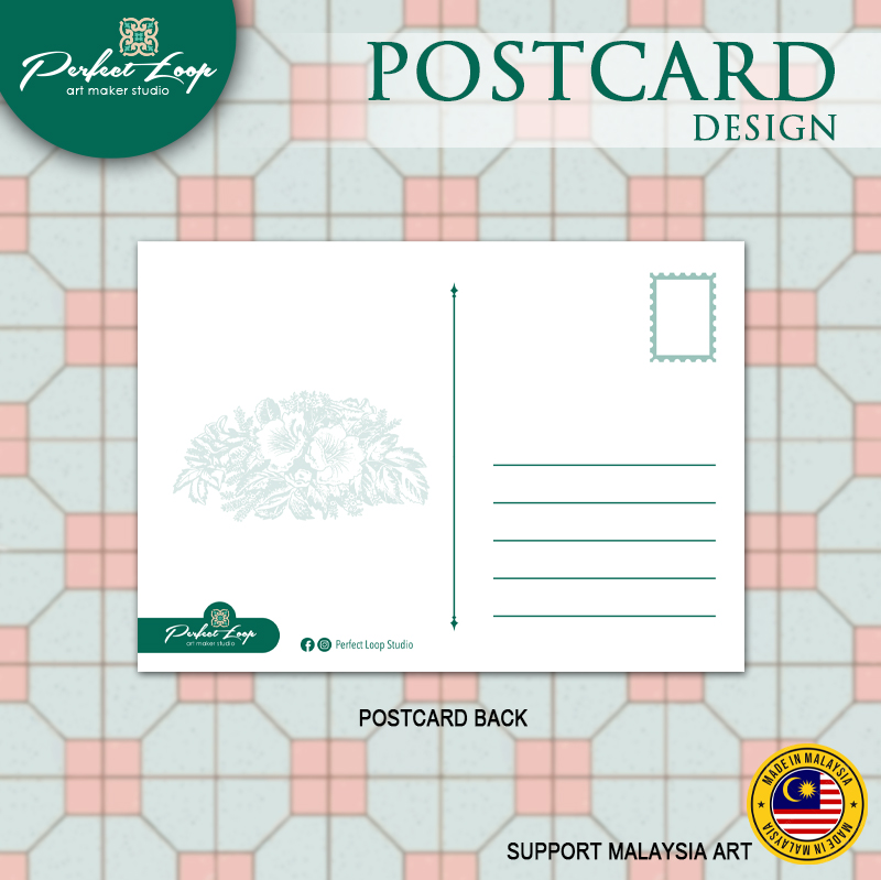 Postcard Design Malaysia Funny Art Food & Mailbox (Poskad Malaysia ...