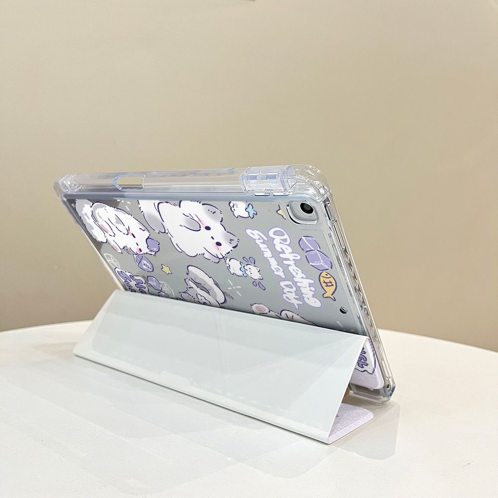 Transparent Acrylic Y-Folding Case for iPad Air 6 Pro 11 2024 Air 5 4 ...
