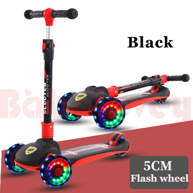 Kids Scooter Foldable Flash Wheel With LED skuter kanak-kanak Kids ...
