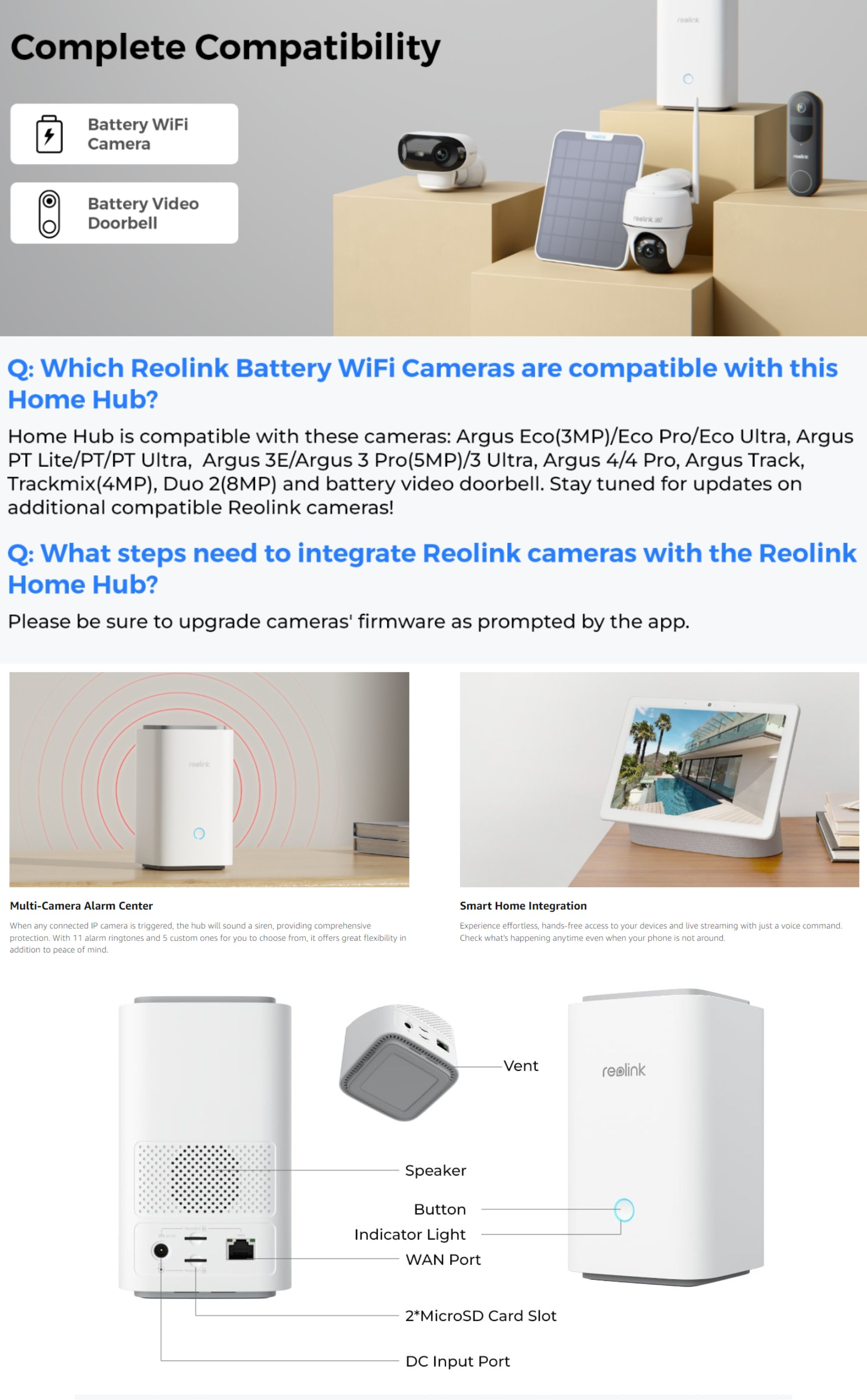 Reolink Home Hub/ Home Hub Pro Home Security Systems Expandable Local ...