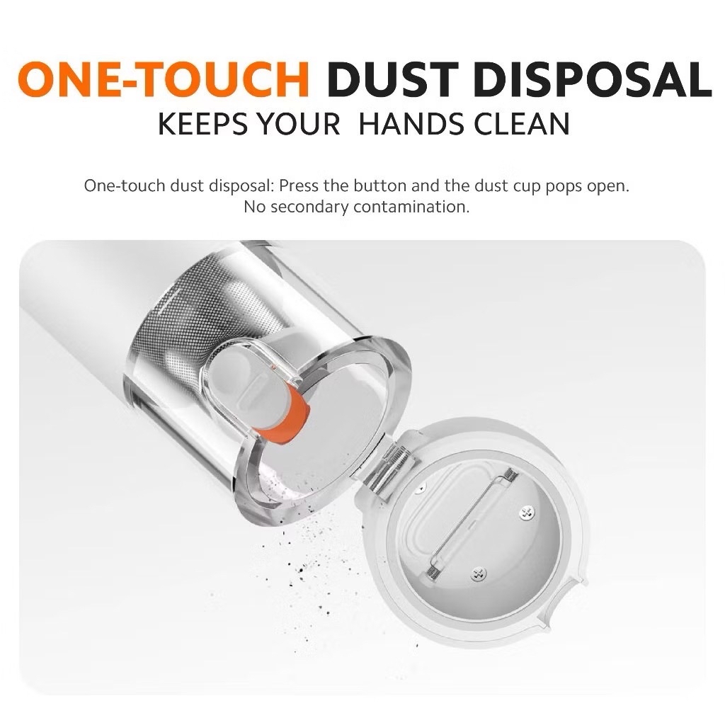 Xiaomi Vacuum Cleaner Mini Portable/Brushless Motor/One-Click Dust ...