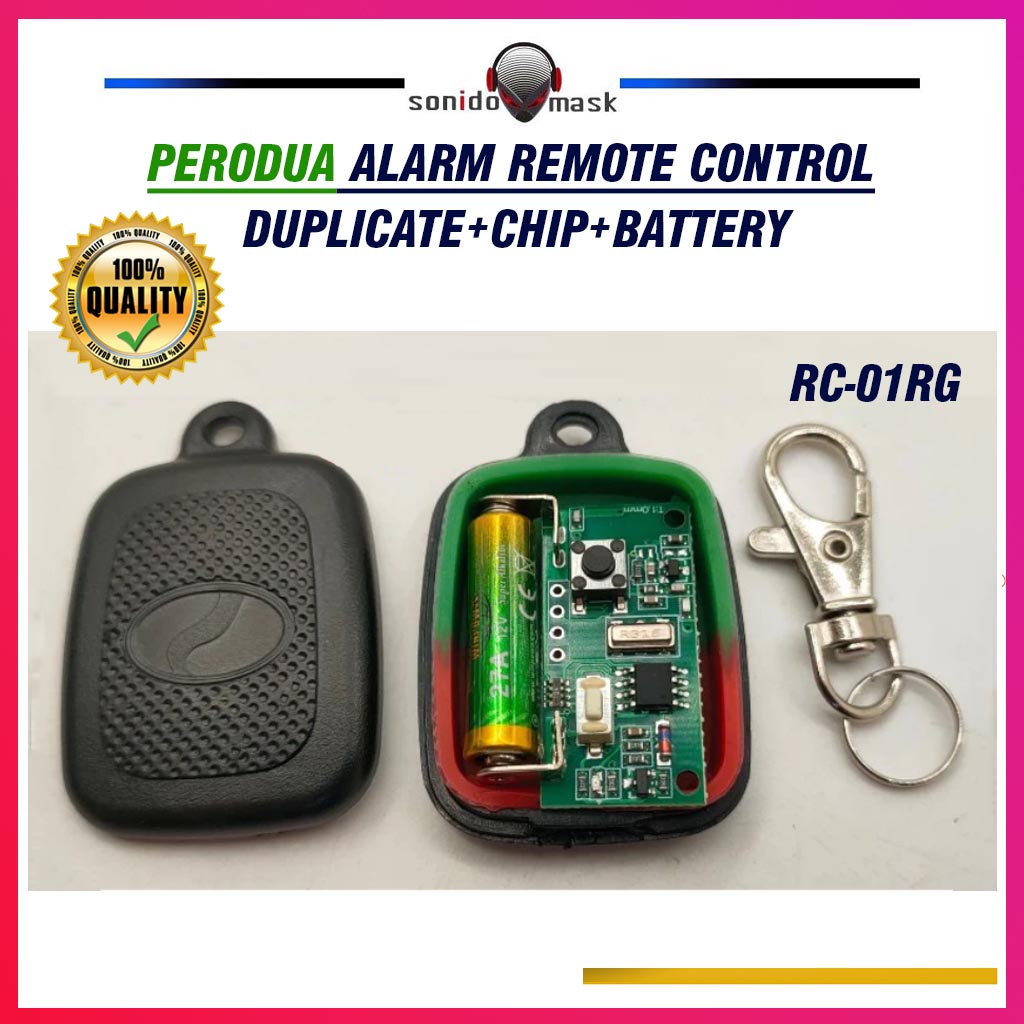 PERODUA MYVI ALARM REMOTE CONTROL DUPLICATE+CHIP+BATTERY PERODUA MYVI ...