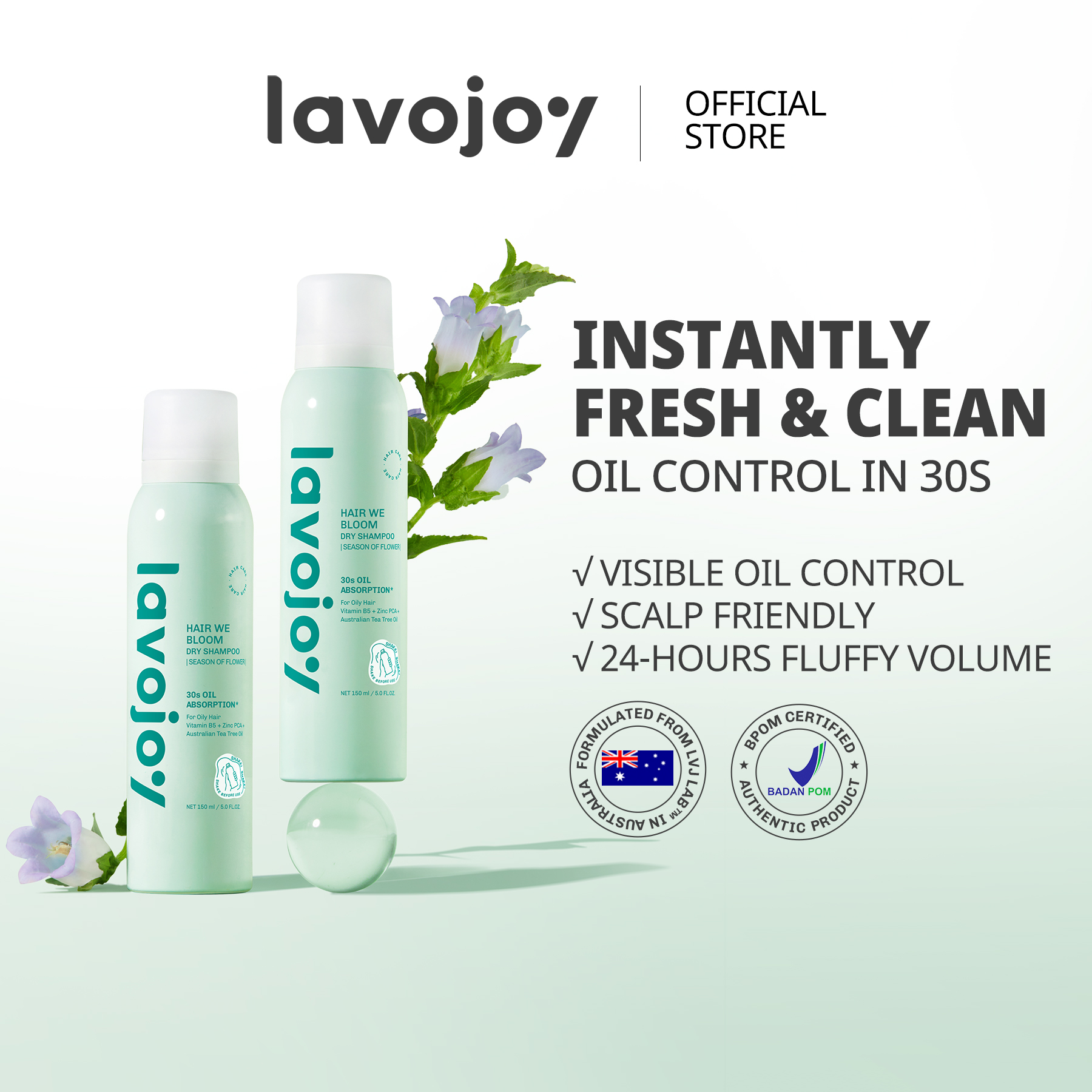 [NEW Launch] lavojoy Hair We Bloom Dry Shampoo Season of Flower 150ml ...
