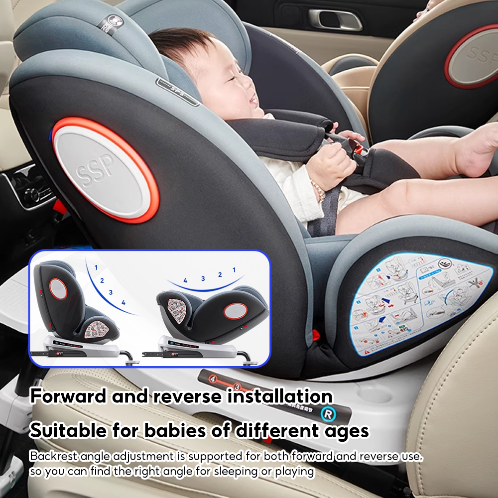 Baby Car Seat with Support Legs Newborn to 12 Years Old ECE Certied Car ...