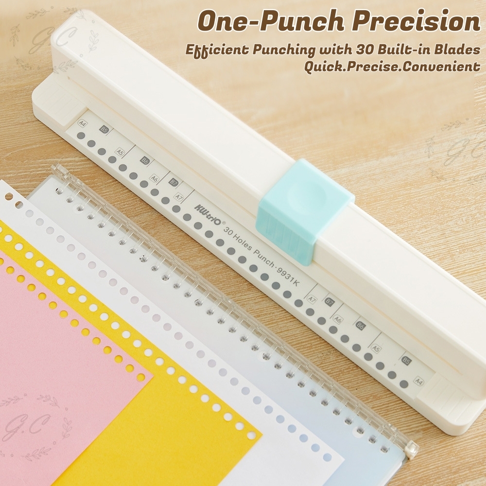 INS Simplicity 30-Hole Puncher Lite A4/B5/A5/B6/A6/B7/A7 Multi Holes ...