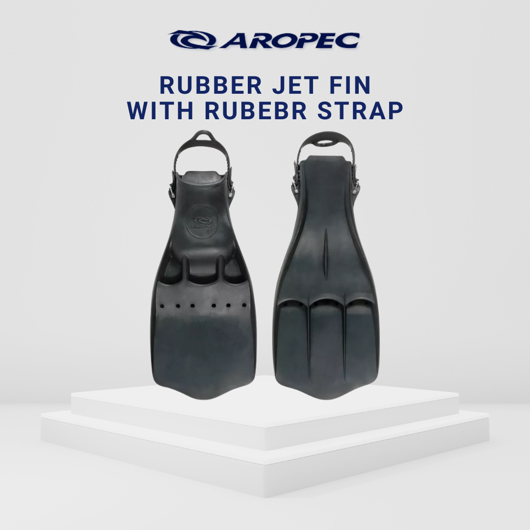 AROPEC Jet Fin with Spring Strap Full Rubber Power for Scuba Diving ...
