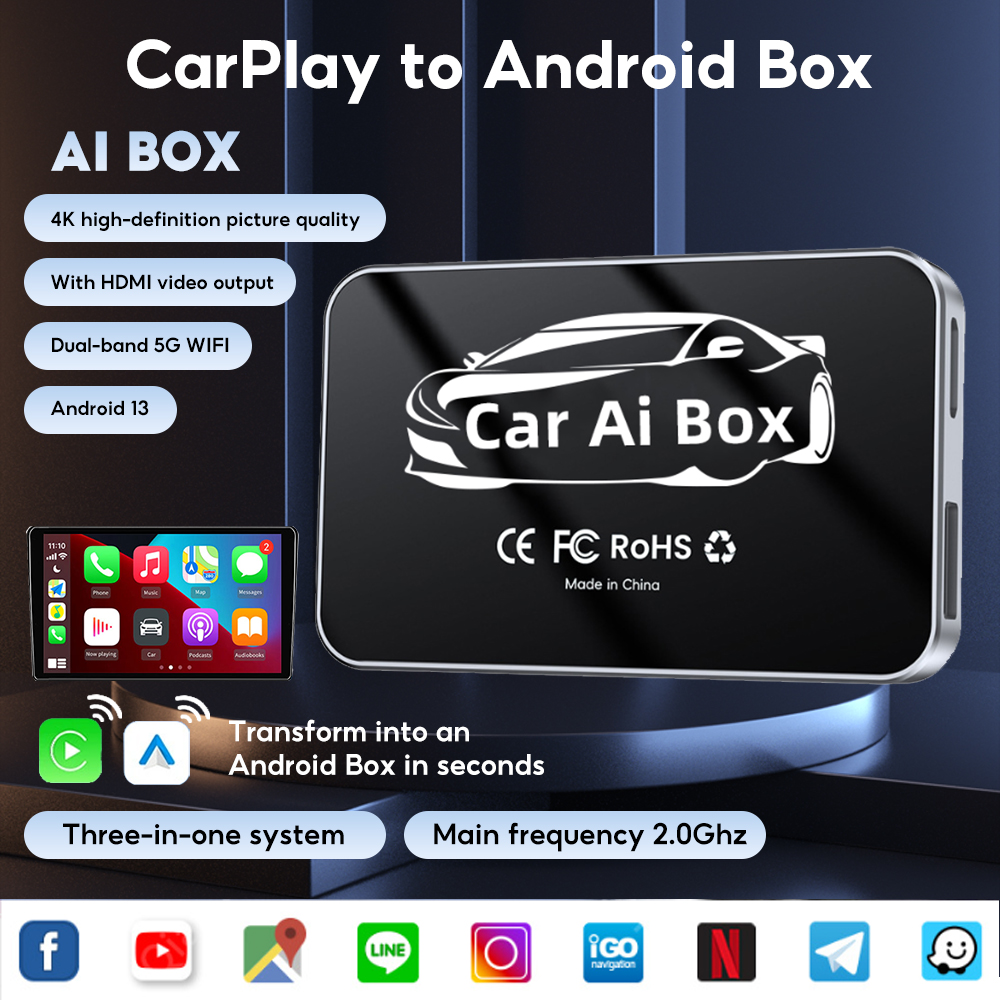Car Ai Box Carplay Car Android box Carplay Ai Box Wired to Wireless ...