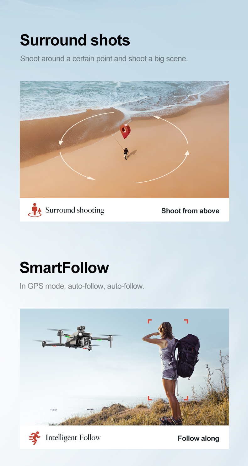 K19 Max Drone 4K HD 4.5-Inch Screen 360° Laser Obstacle Avoidance GPS Positioning Optical Flow ...