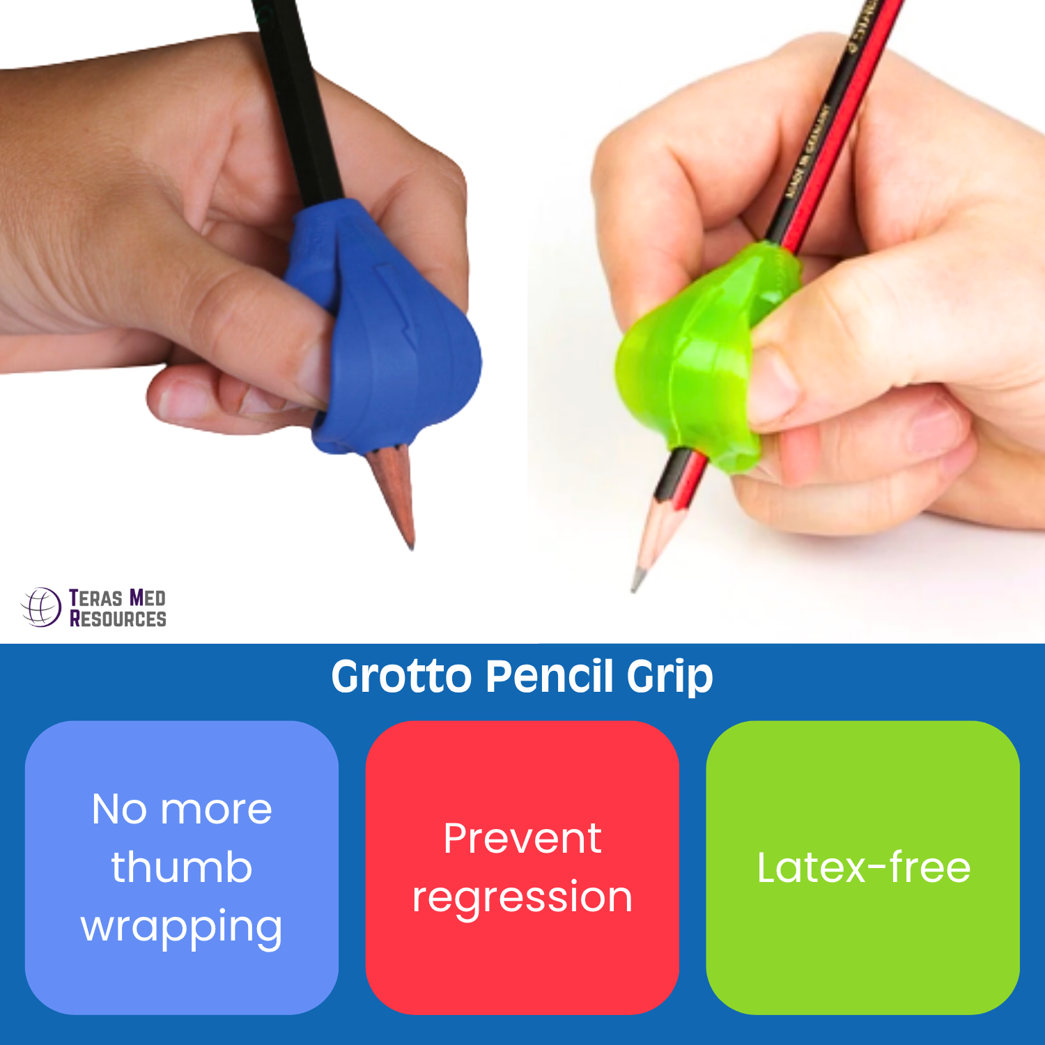 Grotto Pencil Grip Pen Holder Pemegang Pensel Correction Tool, Writing ...