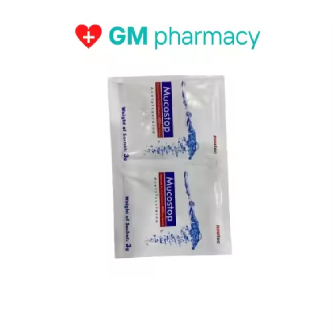 Mucostop Granules for Oral Solution Acetylcysteine 600mg 3g/sachet ( 30 ...