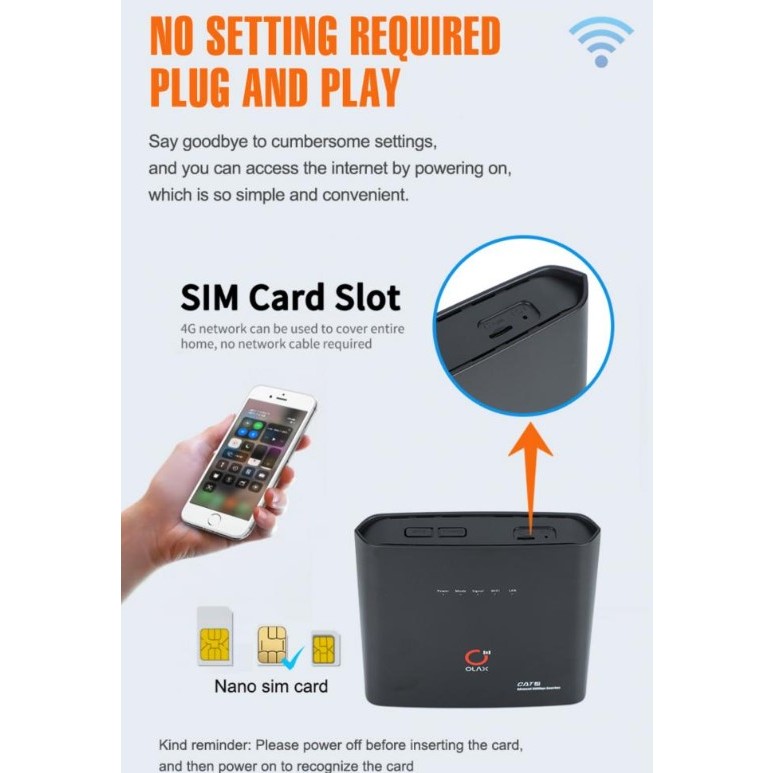 OLAX AX9 Pro B 4G LTE WiFi Router – 300Mbps, Portable with 4000mAh ...