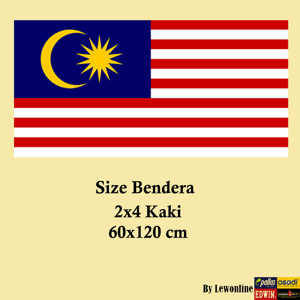 Malaysia Flag 2x4 3x6 2x8 / Bendera Malaysia 马来西亚国旗州旗 STB24 STB36 STB28 STB15 | Shopee Malaysia