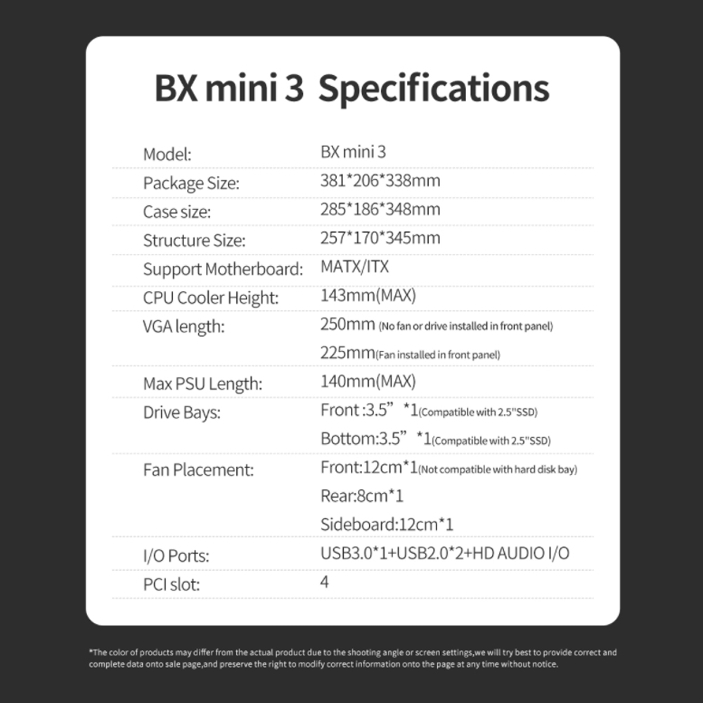 X-FIVE BX Series BX-Mini / BX-SE / T3 / W3 Desktop PC Casing With Power ...